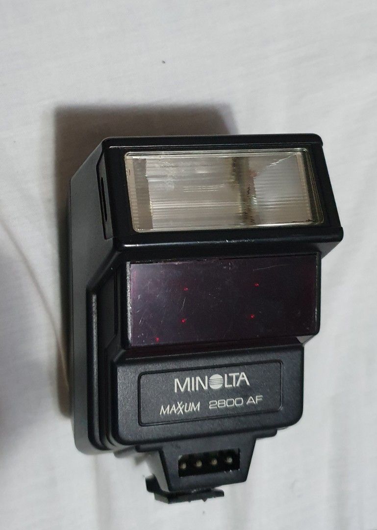 MINOLTA 2800 Flash for Sony DSLR, Photography, Photography Accessories ...