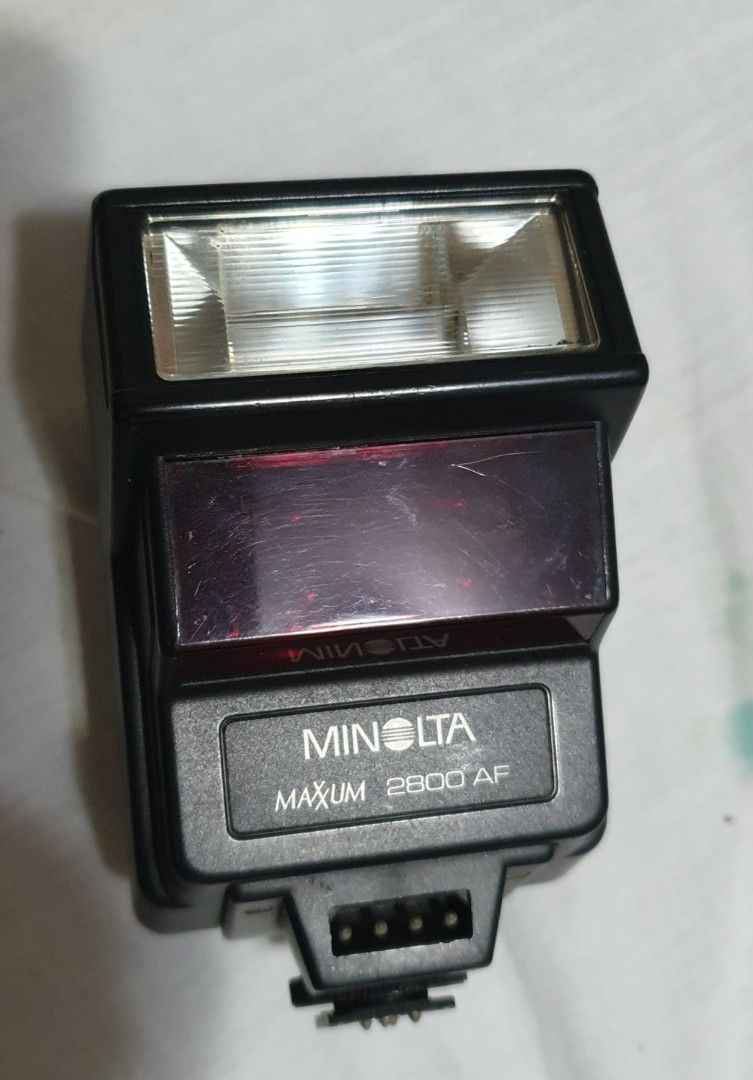 MINOLTA 2800 Flash for Sony DSLR, Photography, Photography Accessories ...