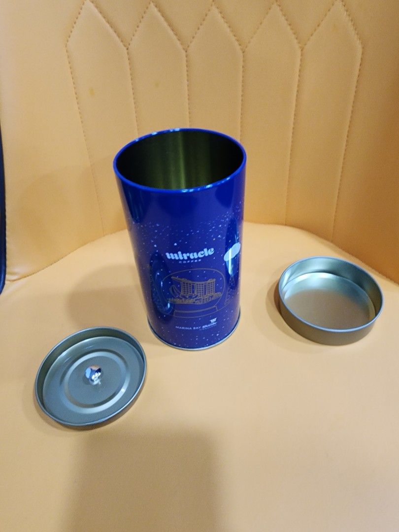 MIRACLE COFFEE TIN CONTAINER, Furniture & Home Living, Kitchenware ...