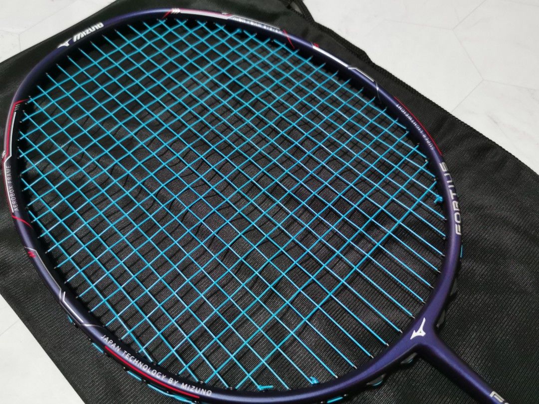 Mizuno Fortius 90 Badminton Racket with Yonex BG66 String, Sports ...