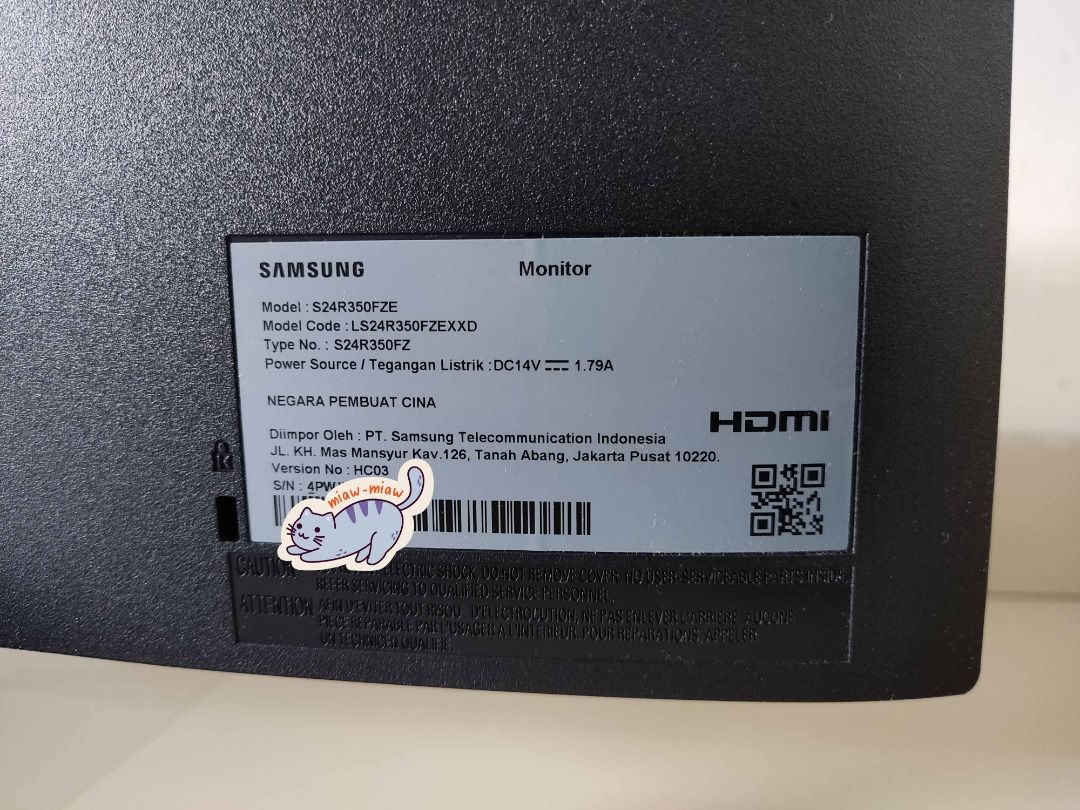 Monitor LED Samsung 24 inch S24R350FZE IPS FHD HDMI, Elektronik, TV ...