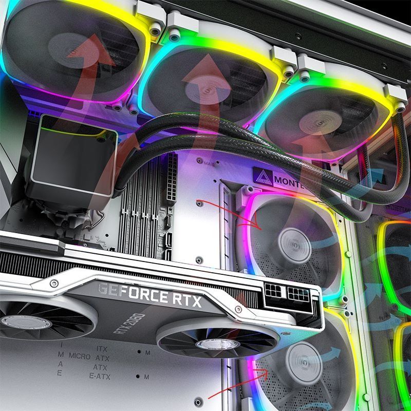 MONTECH AX120 & RX120 ARGB PWM FAN (Black/White), Computers & Tech ...