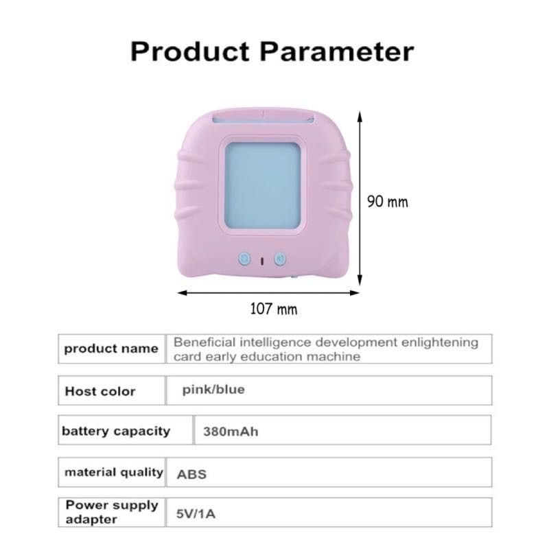 Montessori Flash Cards Reader Machine for Toddlers 2-6/Preschool ...