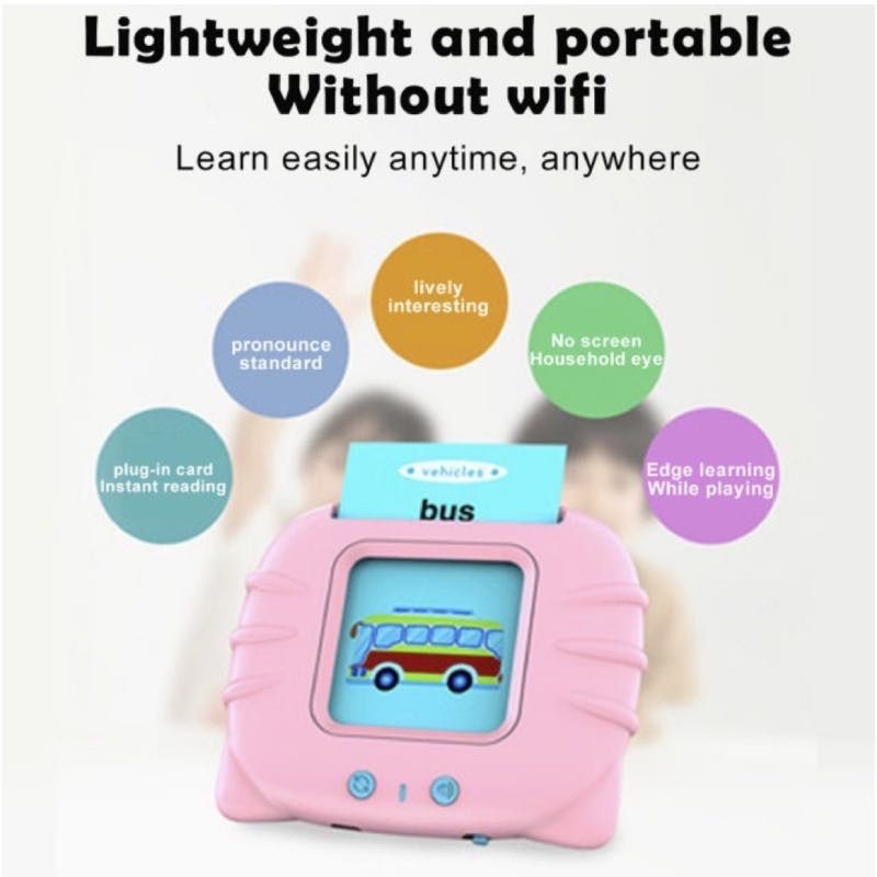 Montessori Flash Cards Reader Machine for Toddlers 2-6/Preschool ...