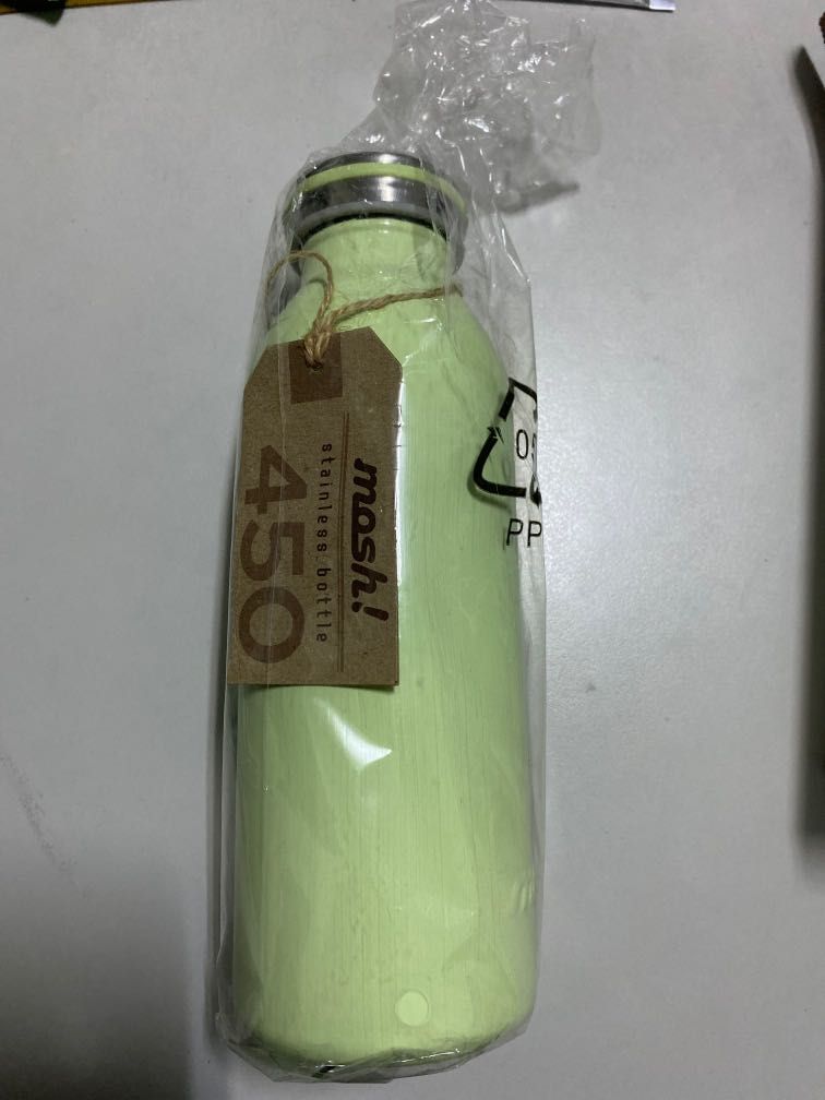 Moshi stainless bottle 450ml (Green), Furniture & Home Living ...