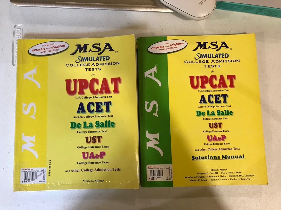 MSA Reviewer for UPCAT, ACET, DLSU, UST, and other College Admission ...