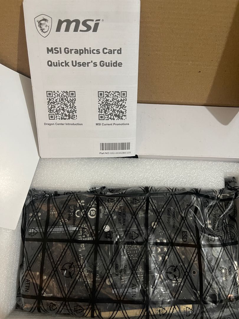 MSI GPU / Graphics Card Unit 1050 TI, Computers & Tech, Parts ...