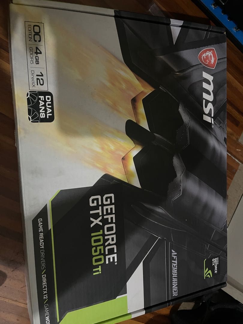 MSI GPU / Graphics Card Unit 1050 TI, Computers & Tech, Parts ...