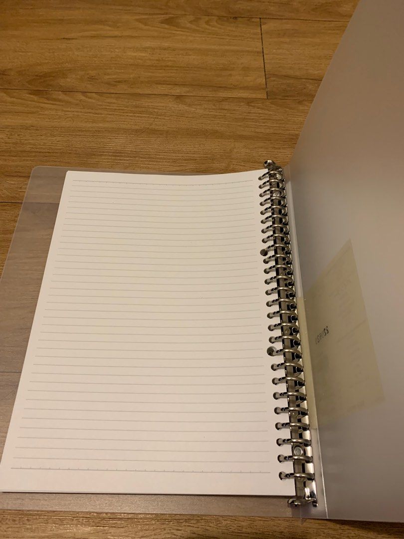 Muji Binder B5 size with B5 Loose Leaf, Hobbies & Toys, Stationary ...