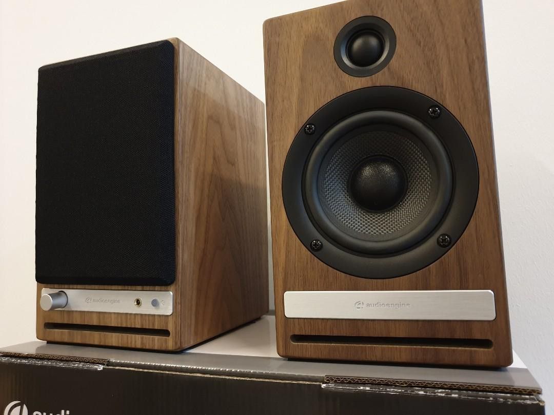 Name: AudioEngine HD4 Powered Bluetooth Bookshelf speakers (Walnut ...