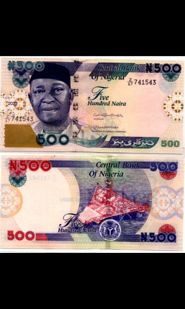 Nigeria 500 naira 2022, Hobbies & Toys, Memorabilia & Collectibles ...