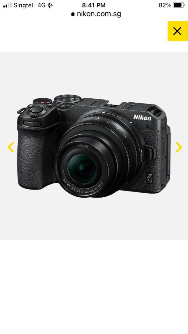 Nikon Z30 with 16-50mm kit, Photography, Cameras on Carousell