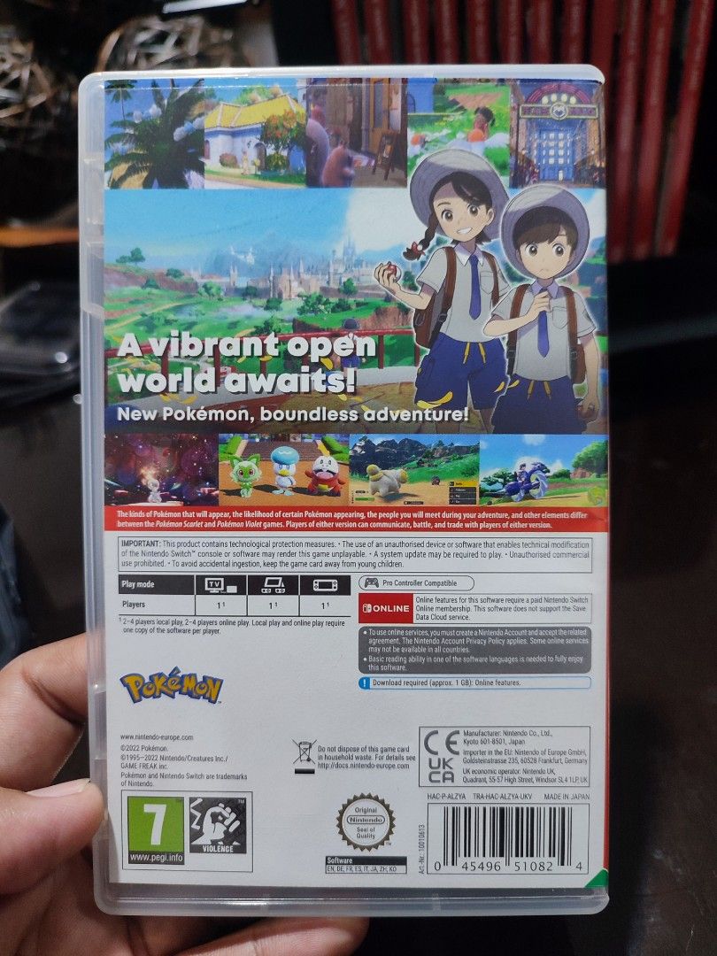 Nintendo Switch Pokemon Violet Physical Cartridge, Video Gaming, Video ...