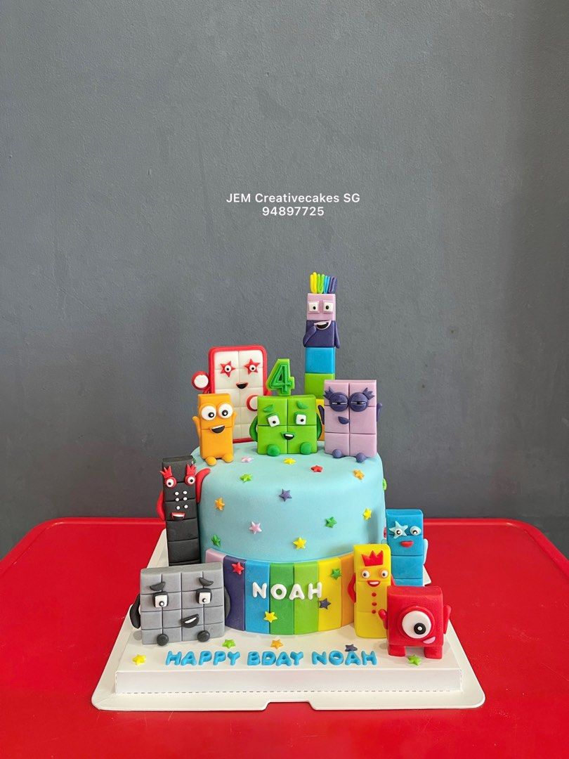 Numberblock cake, Food & Drinks, Homemade Bakes on Carousell