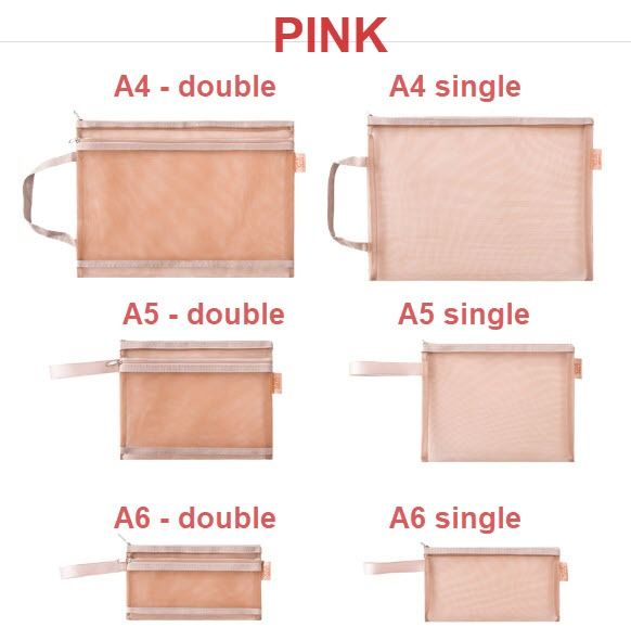 Nylon Mesh Paper Documents File Organizer with Zipper, Furniture & Home ...