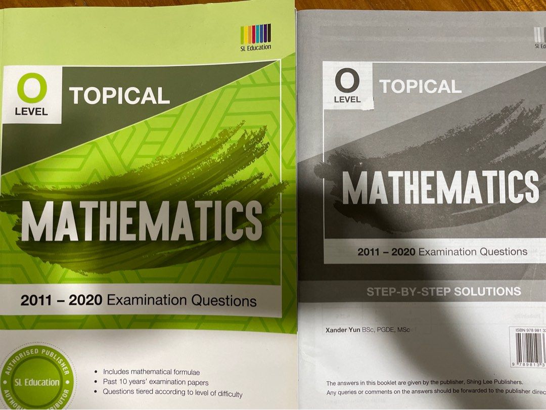 O Level Math Topical / olevel topical revision notes, Hobbies & Toys ...