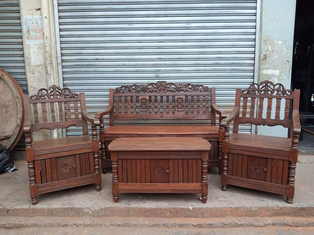 Old Acacia Gallinera Sala Set, Furniture & Home Living, Furniture ...