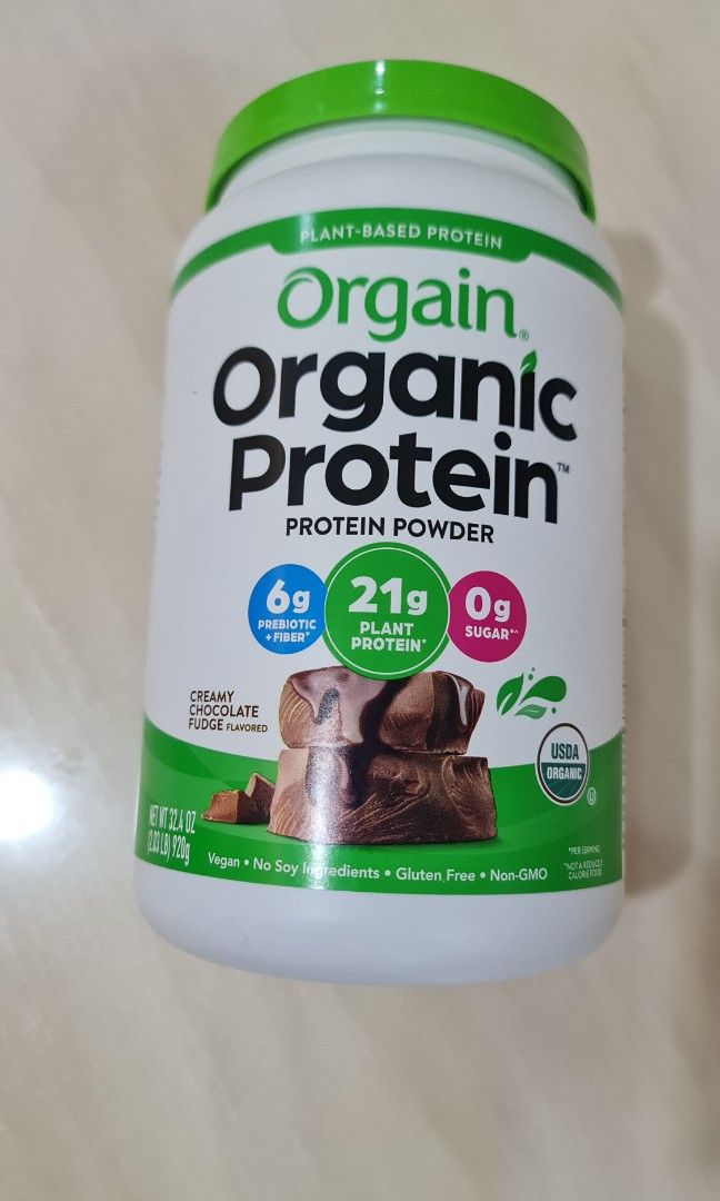 Orgain Organic Protein Powder, Health & Nutrition, Health Supplements ...
