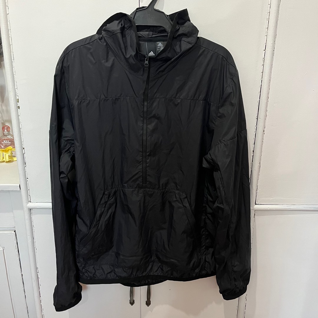 Original Adidas mens black lightweight windbreaker jacket, Men's ...