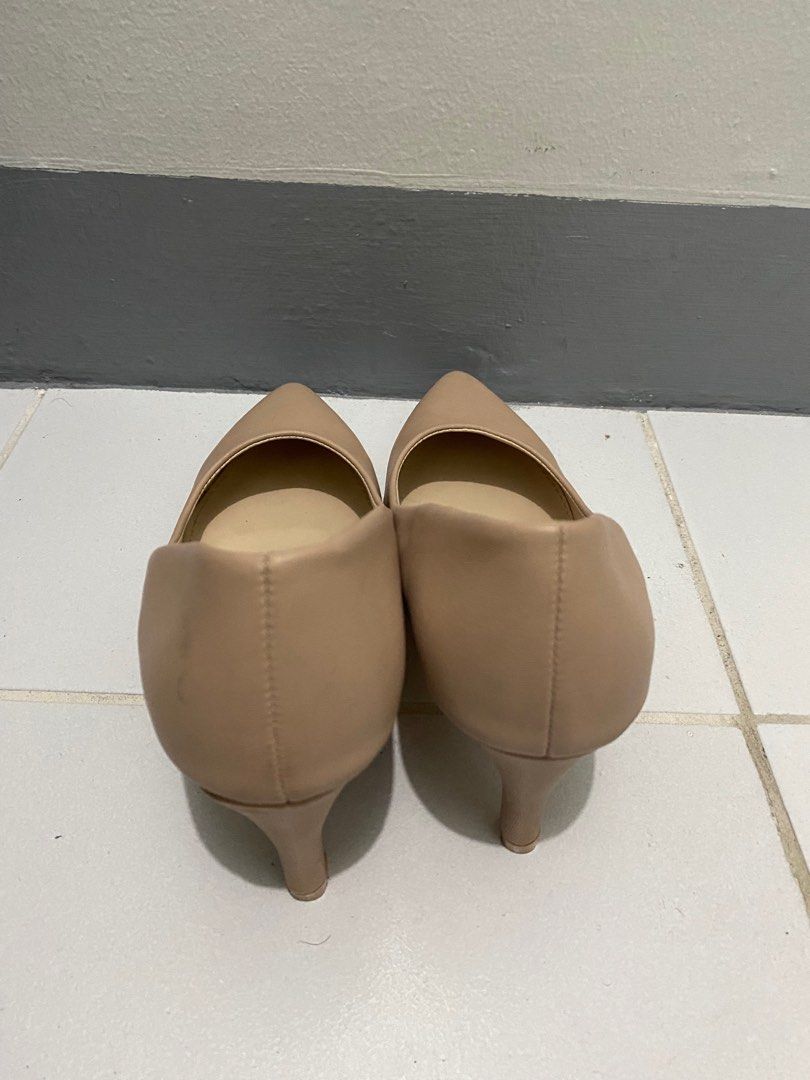 Parisian nude/skin tone heels, Women's Fashion, Footwear, Heels on ...