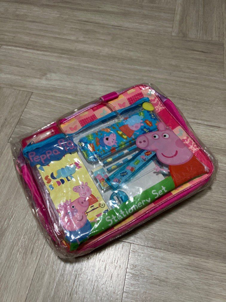 Peppa Pig Stationery Set With Bag, Hobbies & Toys, Stationery & Craft ...