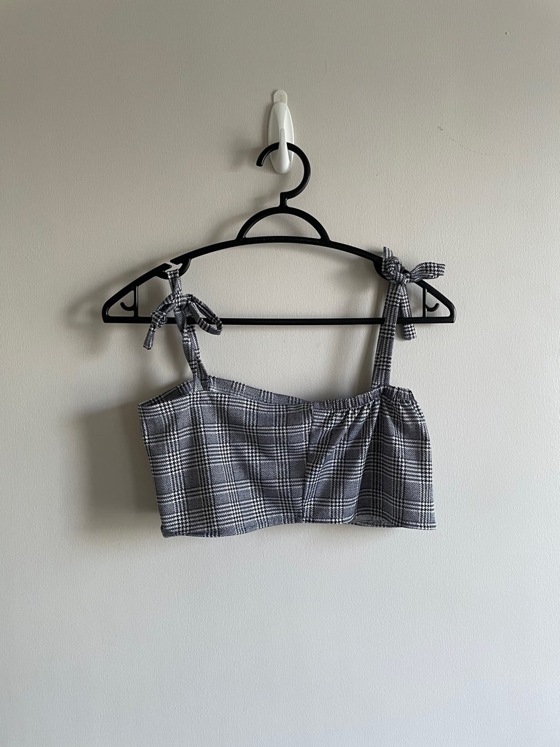 Plaid Tube Top Womens Fashion Tops Sleeveless On Carousell