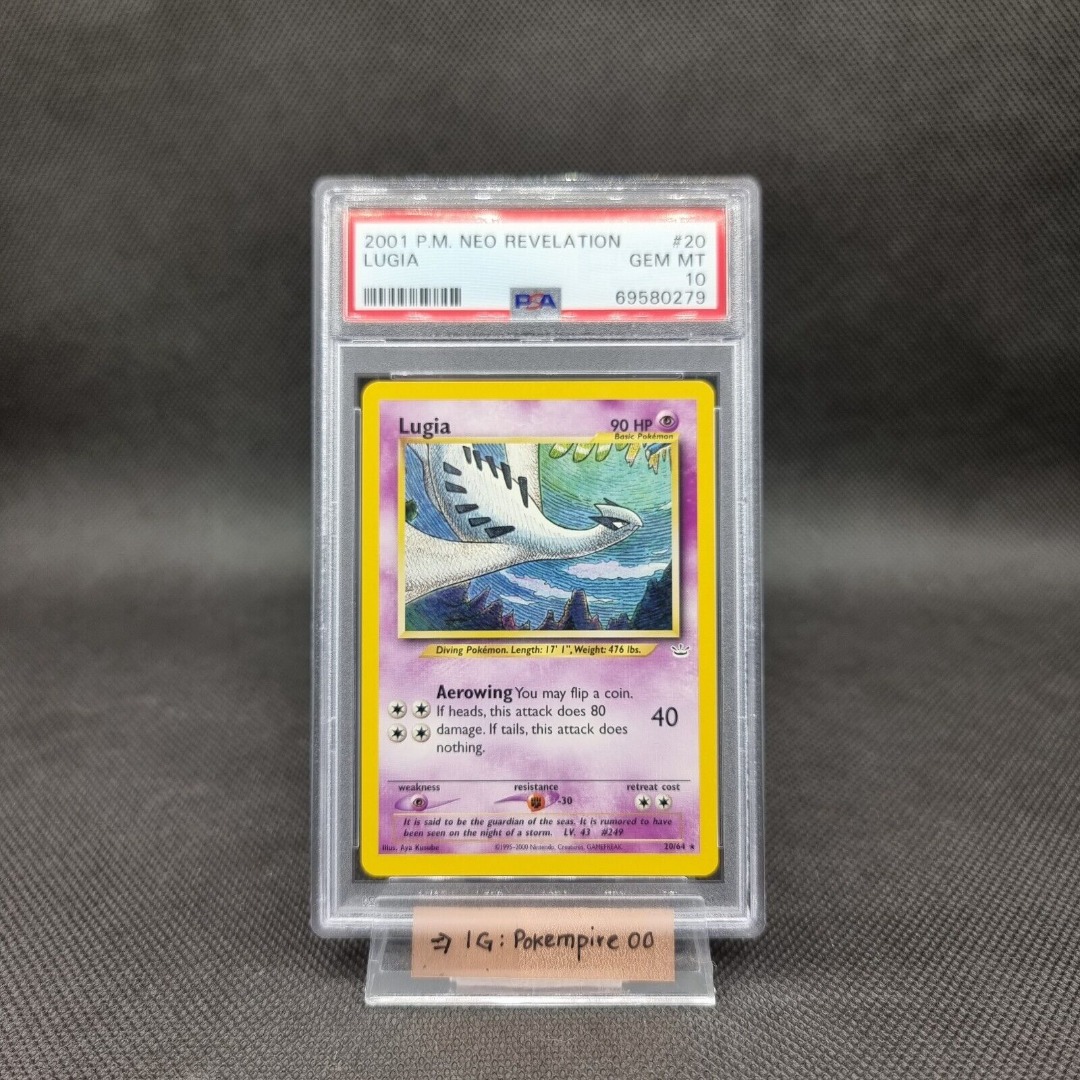 Pokemon Card 2001 Neo Revelation Lugia Rare 20/64 PSA 10 GEM MINT, Hobbies & Toys, Toys & Games ...