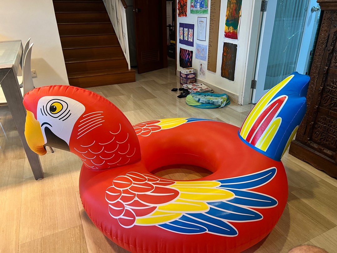 Pool Float - Parrot $20, Hobbies & Toys, Toys & Games on Carousell