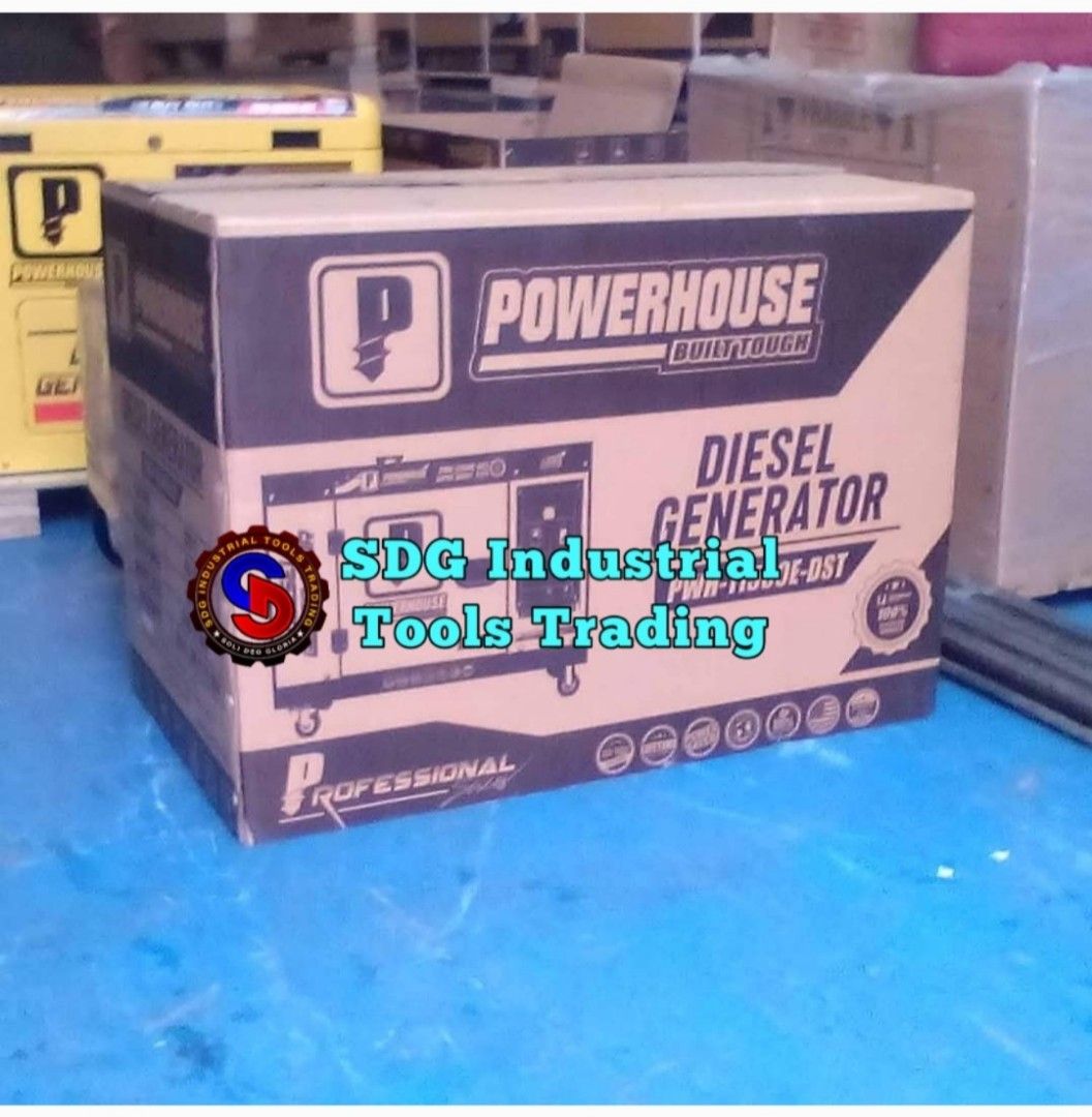POWERHOUSE 9.5kva Silent Type Air-cooled Diesel Generator (PWH-11500E ...