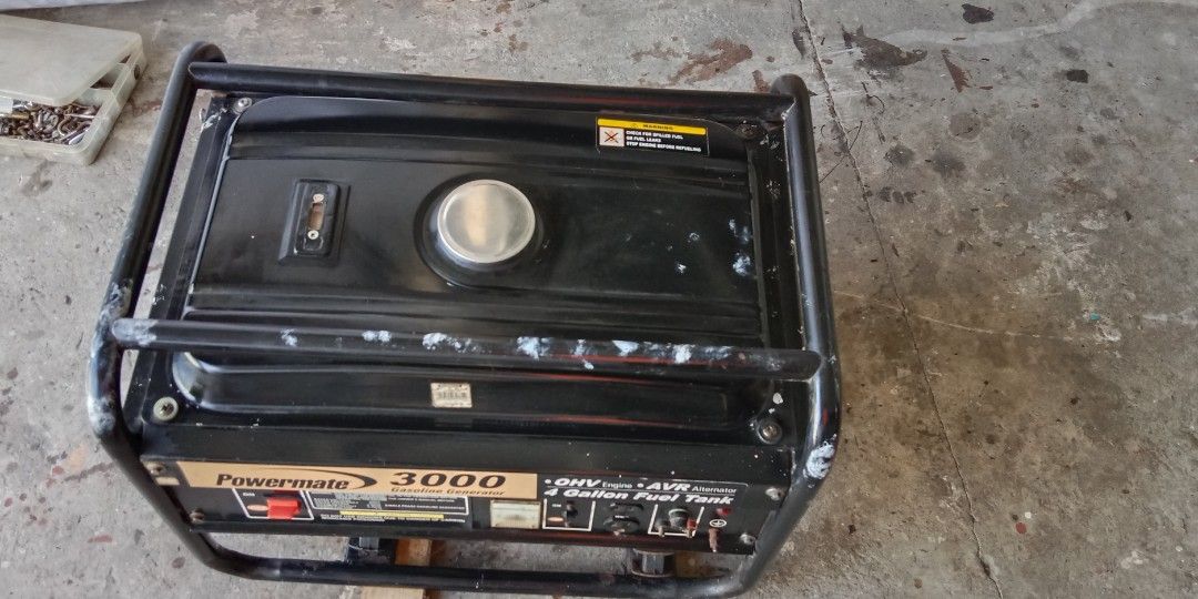 Powermate 3000 6.5hp 4 galon generator, Commercial & Industrial ...