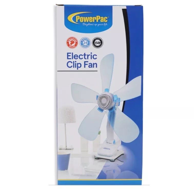 PowerPac Electric Clip Fan, Furniture & Home Living, Lighting & Fans ...