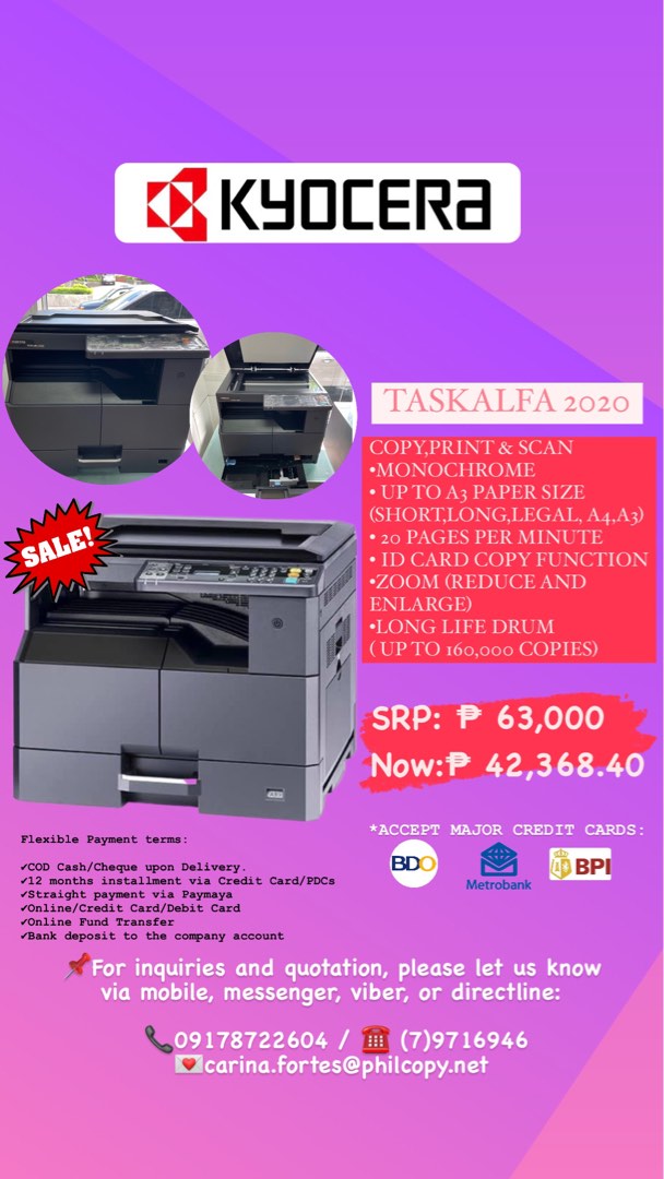 PRINTER FOR SALE BRAND NEW TASKALFA 2020 Computers Tech Printers printer-for-sale-brand-new-taskalfa-2020-computers-tech-printers