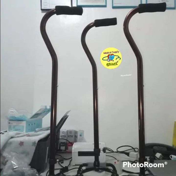 QUAD CANE CURVE BRONZE, Beauty & Personal Care, Foot Care on Carousell
