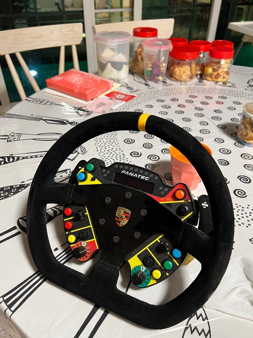 Racing simulator fanatec podium dd1 with Porsche 911 GT3 r cup steering ...