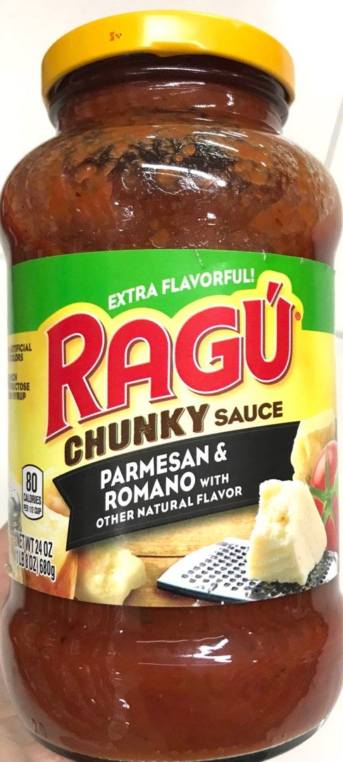 Ragu Super Chunky Parmesan & Romano Pasta Sauce 680g, Food & Drinks ...