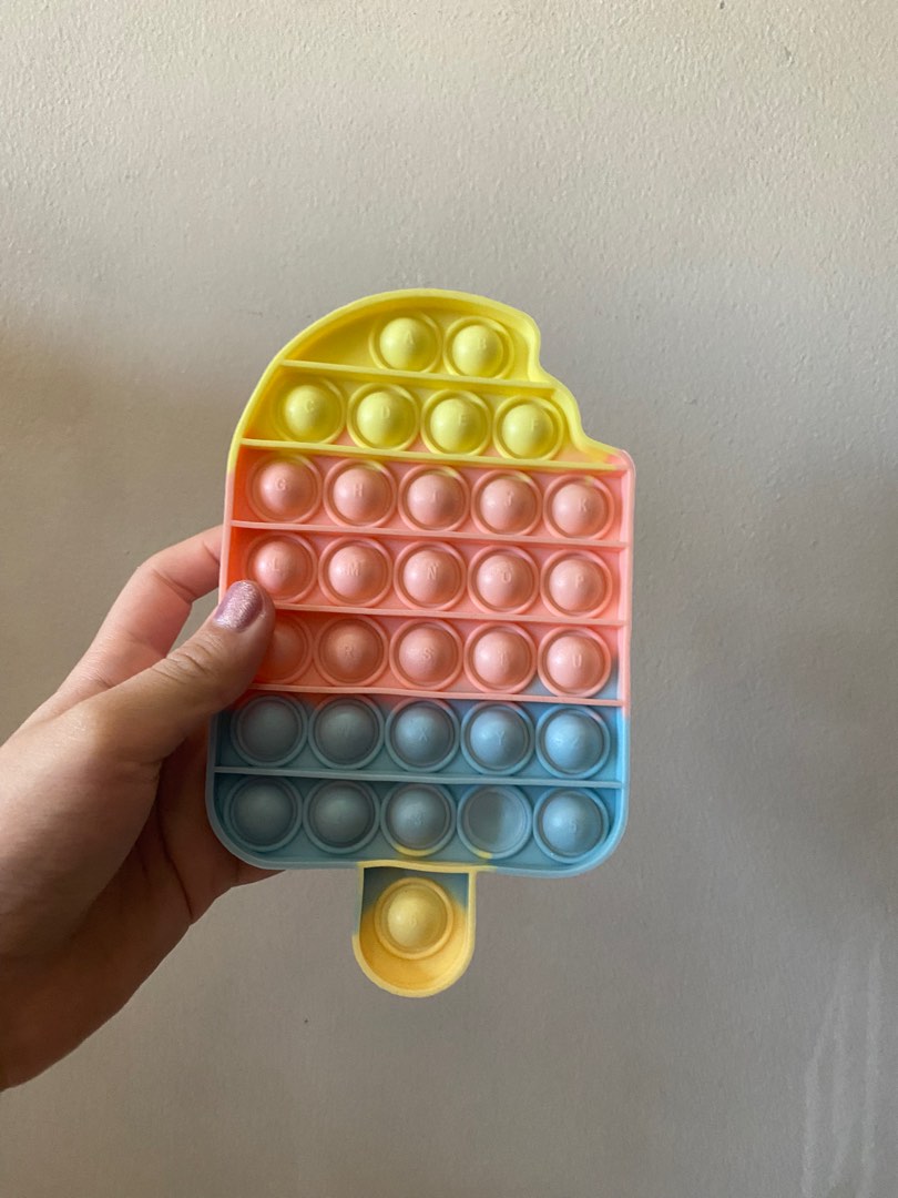 rainbow popsicle pop it fidget toy, Hobbies & Toys, Toys & Games on ...