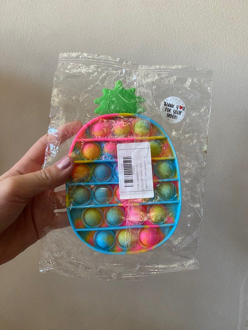rainbow tie dye pineapple pop it fidget toy, Hobbies & Toys, Toys & Games on Carousell