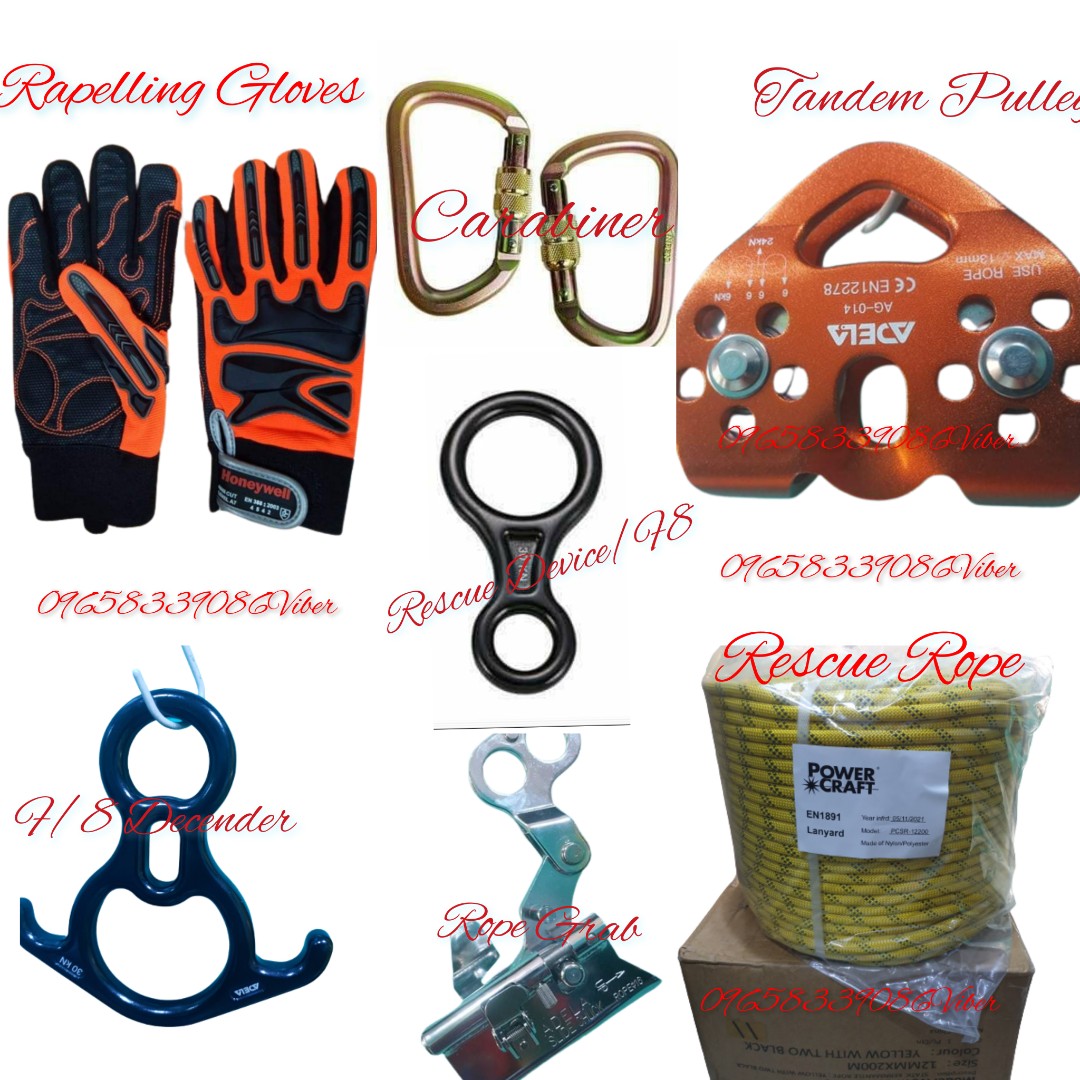 Rapelling Tools,Rescue Rope,Tandem,Figure8,Rope Grab,Carabiner ...
