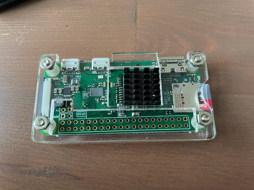Raspberry pi zero W & 16GB SD card & acrylic casing & charging cable ...