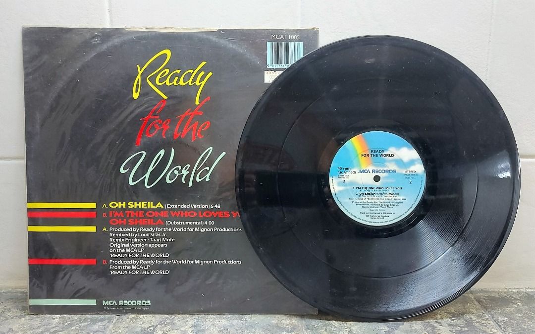 READY FOR THE WORLD - "Oh Sheila" LP Vinyl Single Record (1985 ...