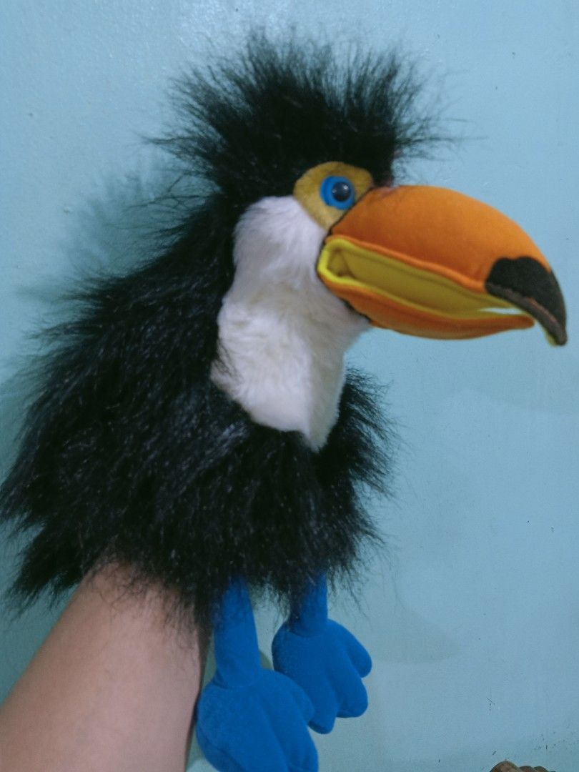 REALISTIC BLACK BIRD HAND PUPPET, Hobbies & Toys, Toys & Games on Carousell