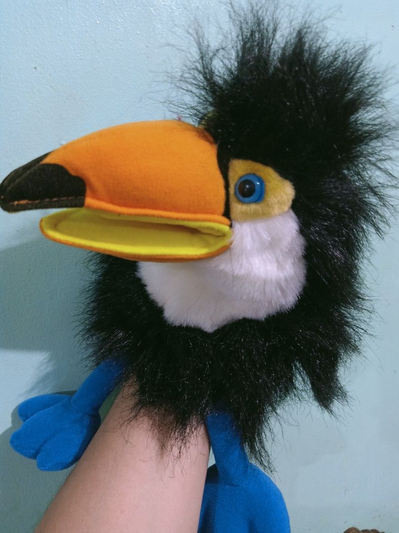 REALISTIC BLACK BIRD HAND PUPPET, Hobbies & Toys, Toys & Games on Carousell