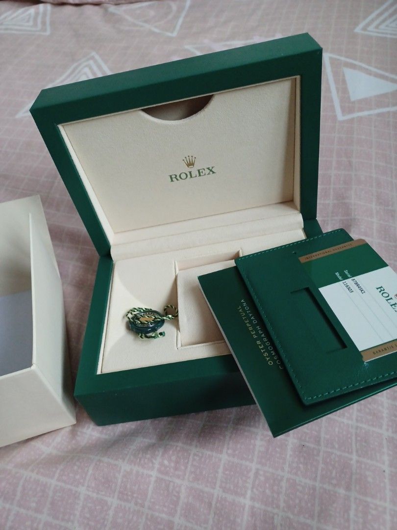 Rolex box original. Oyster Perpetual, Luxury, Watches on Carousell