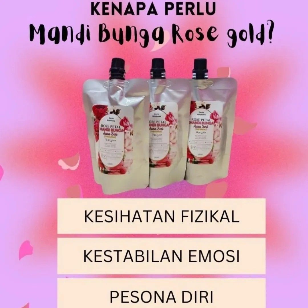 RoseGold Mandi Bunga Devisa SPA, Beauty & Personal Care, Bath & Body ...