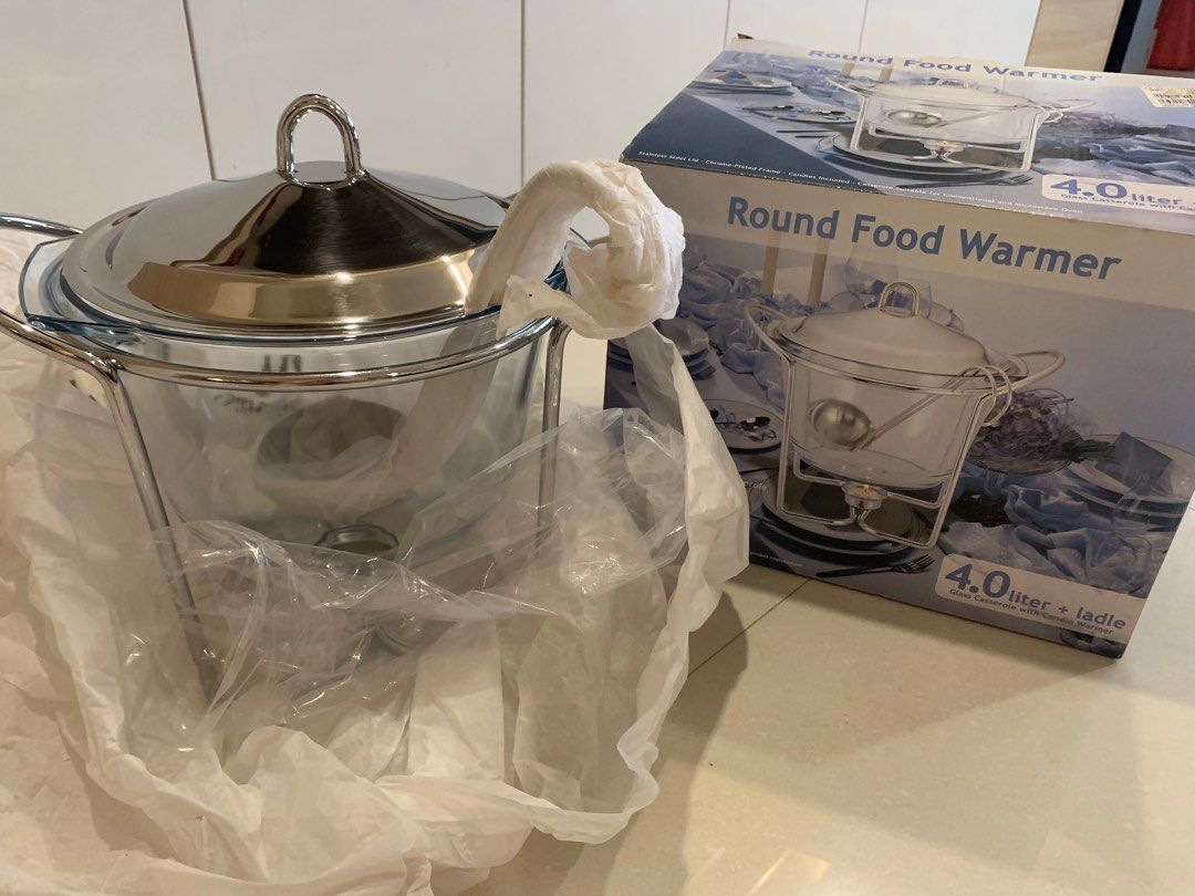 Round Food Warmer 4L, Furniture & Home Living, Kitchenware & Tableware ...