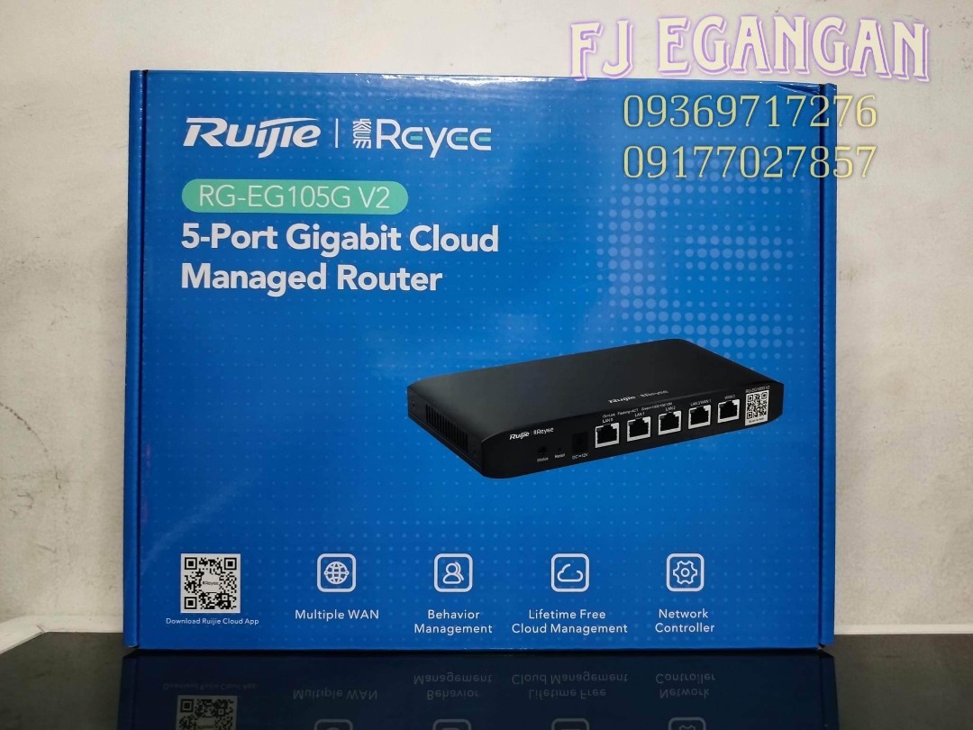 Ruijie RG-EG105G V2 Reyee Cloud Managed Router, Computers & Tech, Parts & Accessories ...