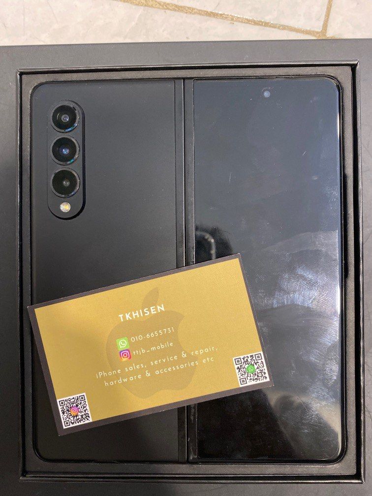 Samsung Galaxy Z Fold3 5G 256GB Phantom Black, Mobile Phones & Gadgets ...