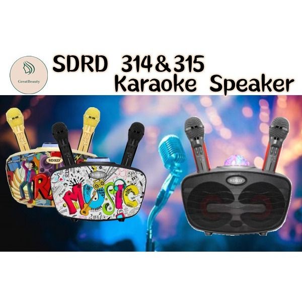SDRD 309 BLUETOOTH SPEAKER SDRD SERIES FAMILY KARAOKE SYSTEM KARAOKE ...