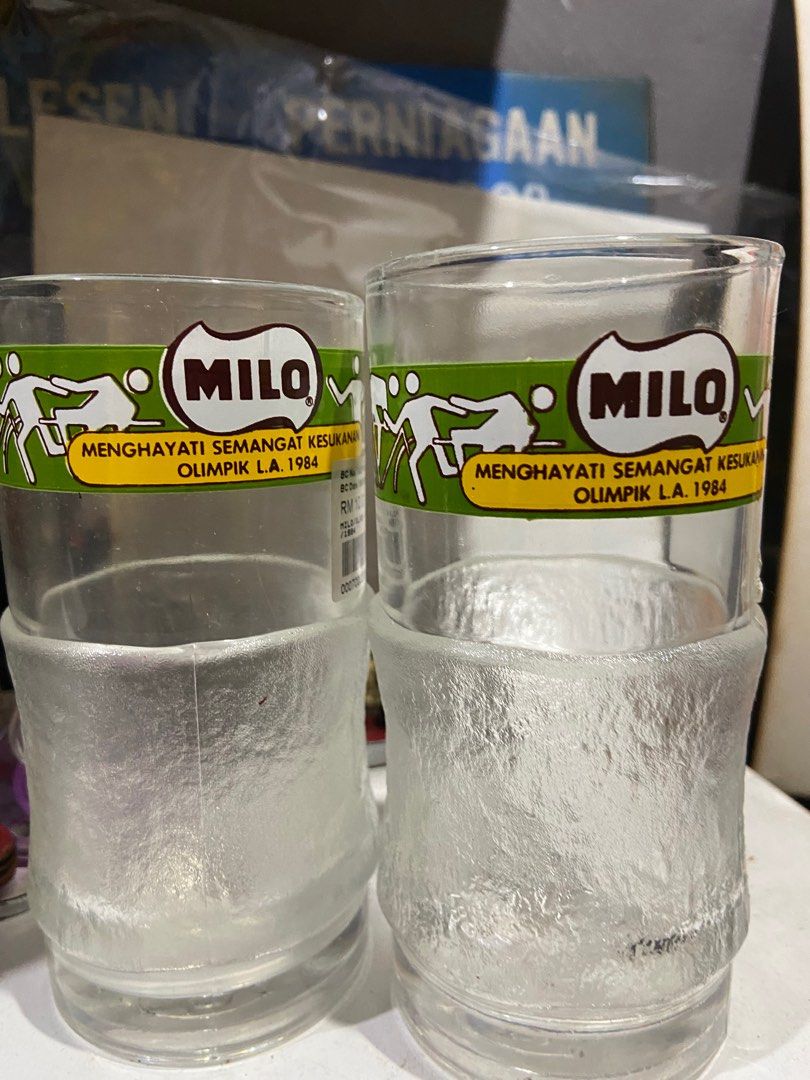 Set Tin milo dan gelas sukan olimpik los angeles 1984, Hobbies & Toys ...