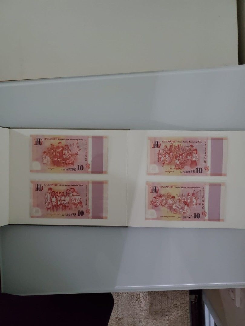 SG 50 commemorative 10 dollars notes (5 pcs), Hobbies & Toys ...